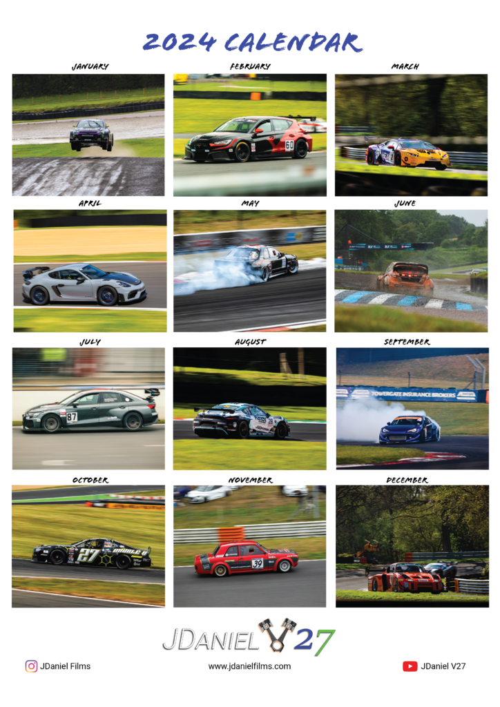 2024 Desk Calendar, Racing Cars, Indy Circuit – JDaniel Films